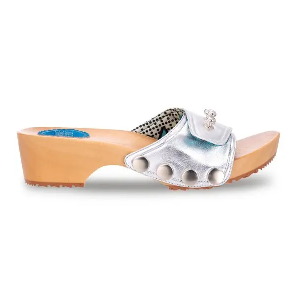 Nique Forde Glazed Lucille Sandals - Silver