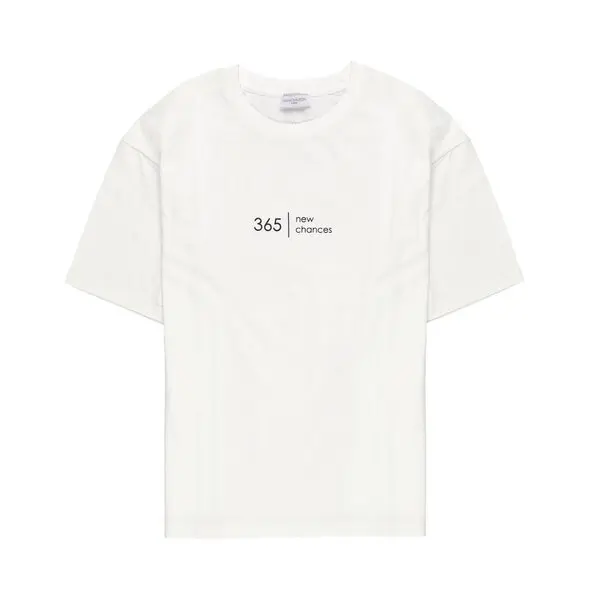 MIMHÍ MAISON Oversized Off- Cotton T-shirt - White