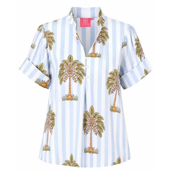JUST DARVINY Kristina Top Santa Barbara - Blue