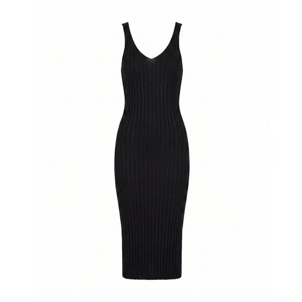 TANTRA SPAIN SL Strap Knit Dress - Black
