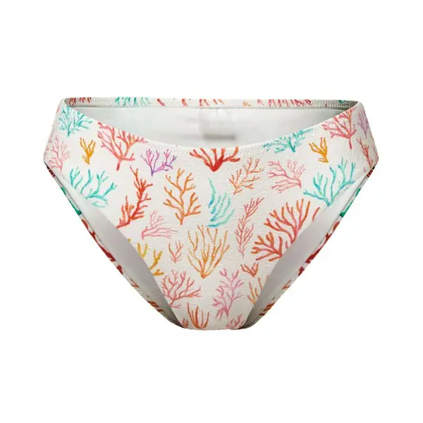 AQVA SWIMWEAR Coral Print Salinas Bikini Bottom - Orange