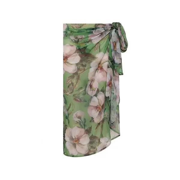NUR KARAATA Sheer Escape Pareo - Green