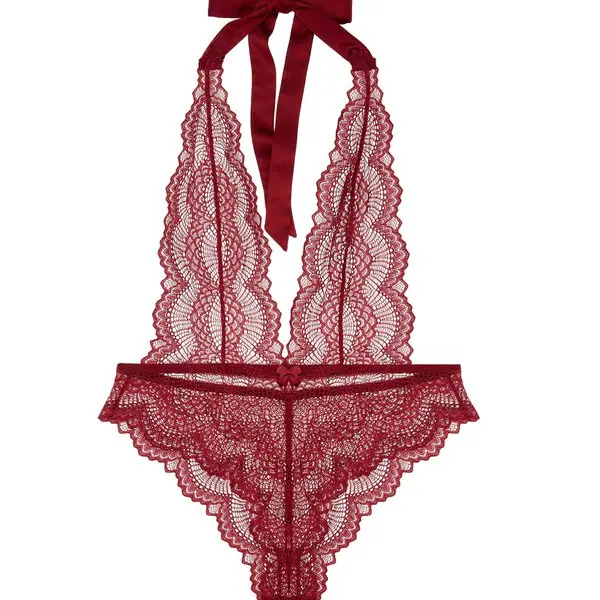 JOURNELLE Natalia Bodysuit Bordeaux - Red
