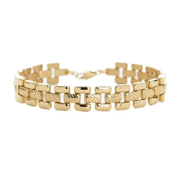 ELK & BLOOM New Chain Chapter 14k Chunky Triple Chain Link Bracelet - Gold