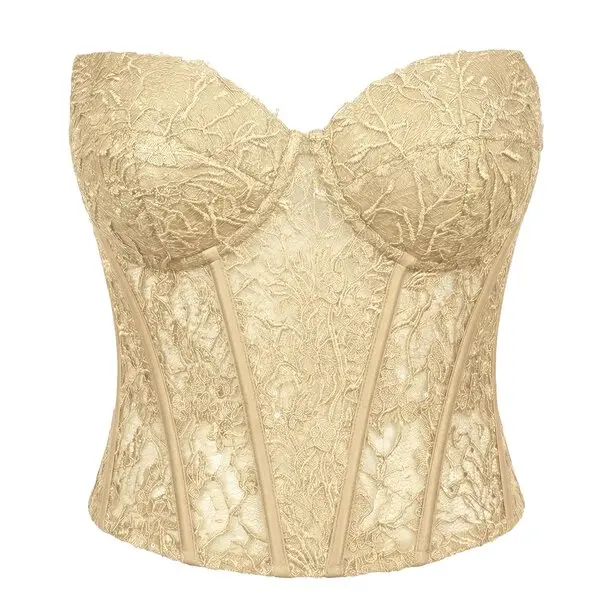 ANGELIKA JOZEFCZYK Neutrals Catrice Lace Corset Top - Beige