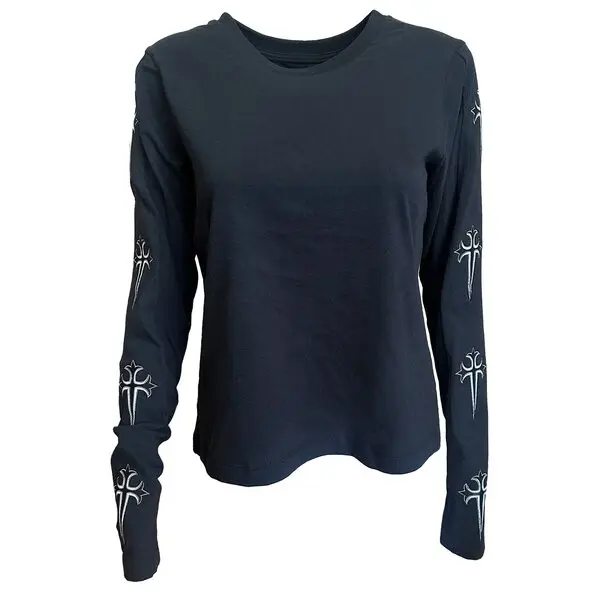 GALLERIADELE Dagger Long Sleeve T-shirt - Black