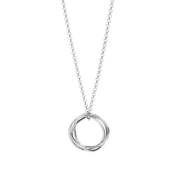 MURU Karma Circle Necklace - Silver
