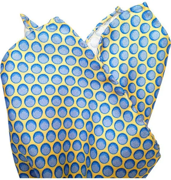 LAZYJACK PRESS Balls Pocket Square - Blue