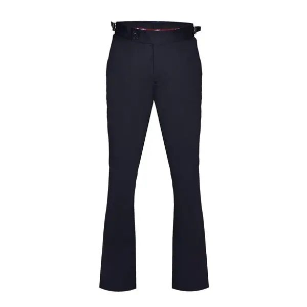 DAVID WEJ Paco Gurkha Chinos Trouser In Navy - Blue