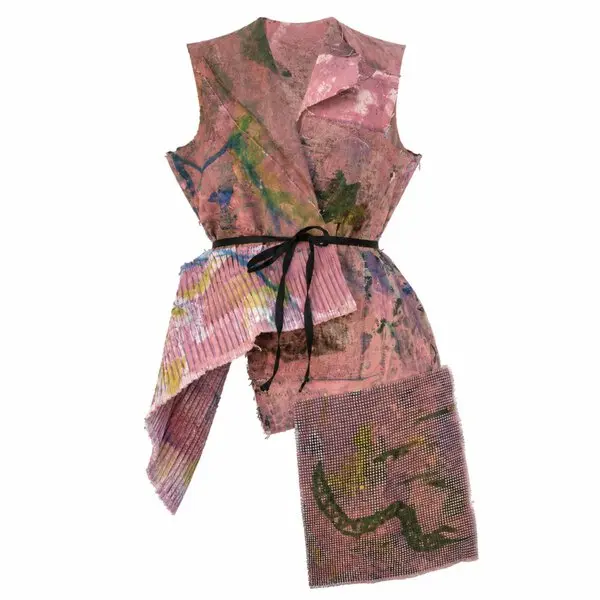 Miro Misljen Hand-painted Sleeveless Jacket