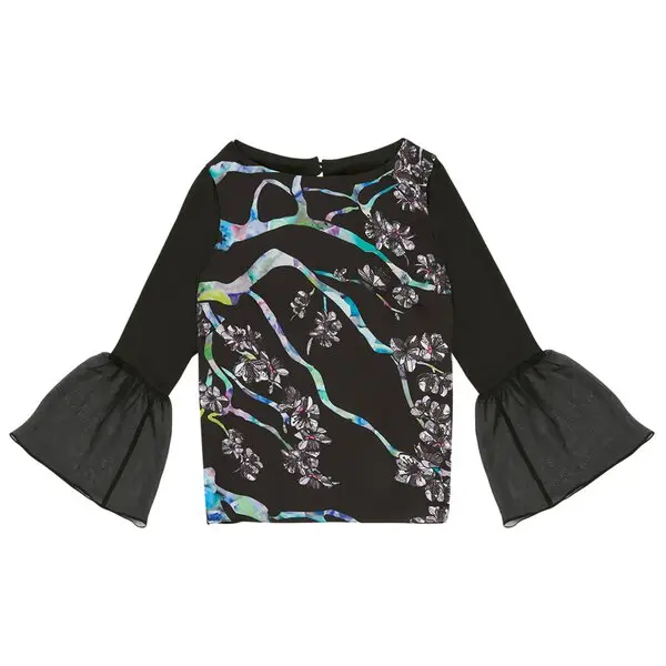 TRAMP IN DISGUISE Chika Top - Black