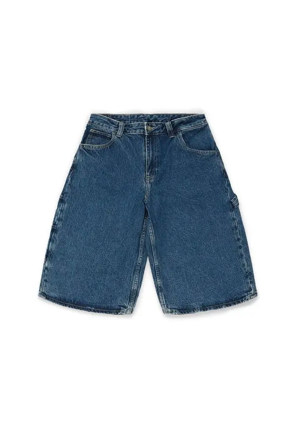 DR. DENIM Bree Worker Shorts Stream Mid Retro - Blue