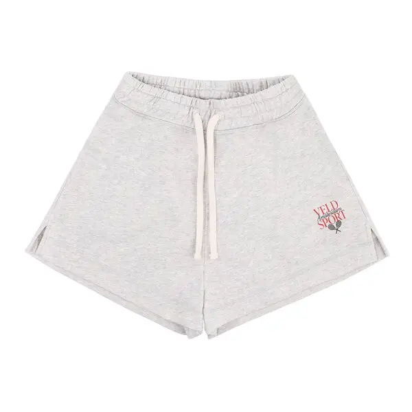 VELD Amstel Sport Tennis Cropped Sweat Short - Grey
