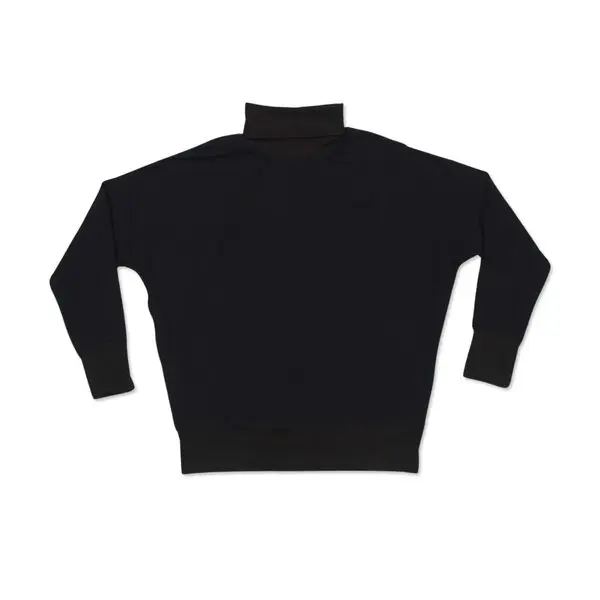 BRADFORD ROW The Don Dolman Turtleneck In Onyx - Black