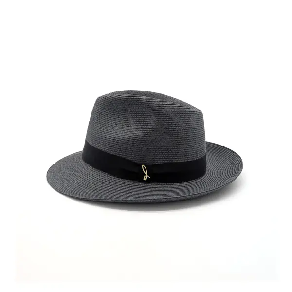DORIA 1905 Drop Hat Drop Paper Braid - Black