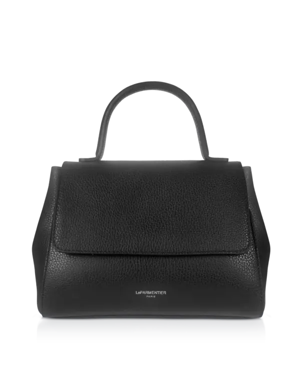 LE PARMENTIER Ladyfinger Top Handle Ladybag W/strap - Black