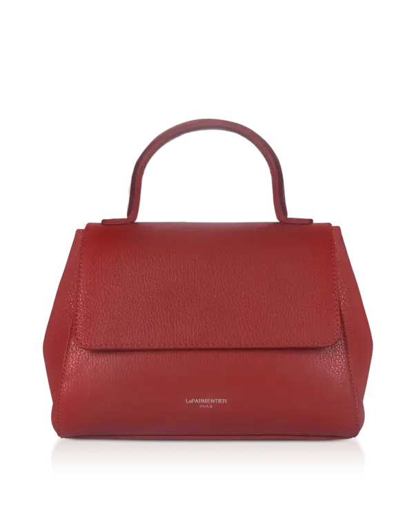 LE PARMENTIER Ladyfinger Top Handle Ladybag W/strap - Red