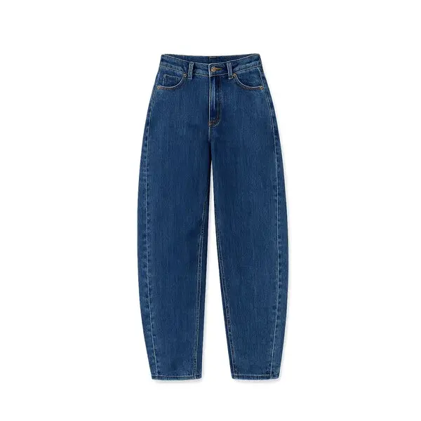 YUMI Denim Barrel Relaxed Fit Jeans - Blue