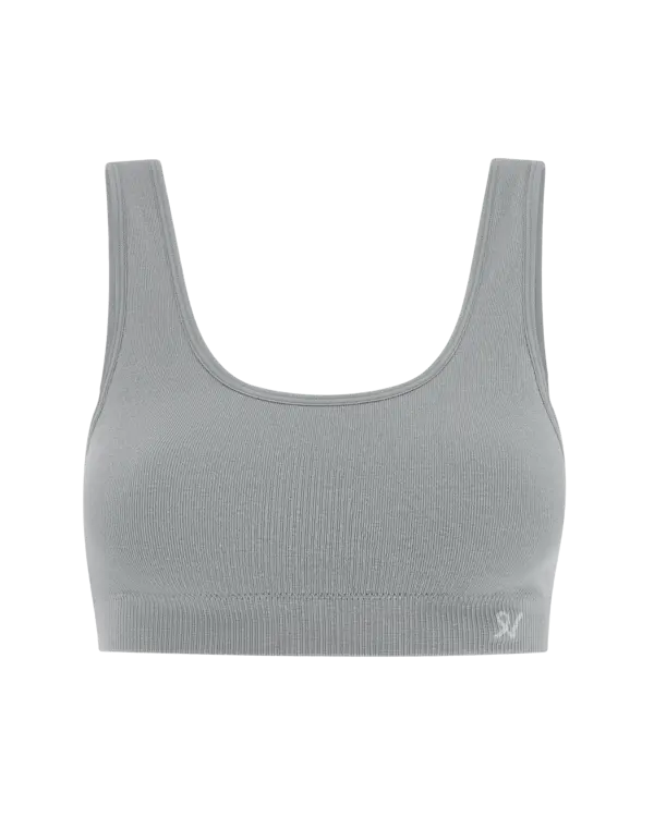 NUDEA The Tencel™ Seamless Crop Top Storm - Grey