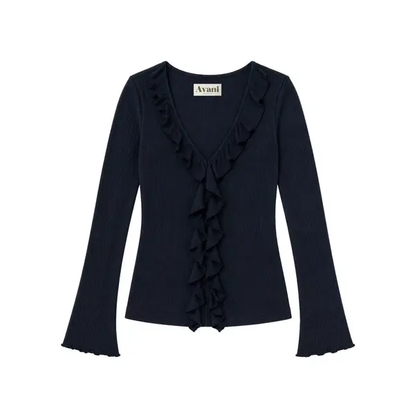 AVANI APPAREL Top Pivoine Navy - Blue