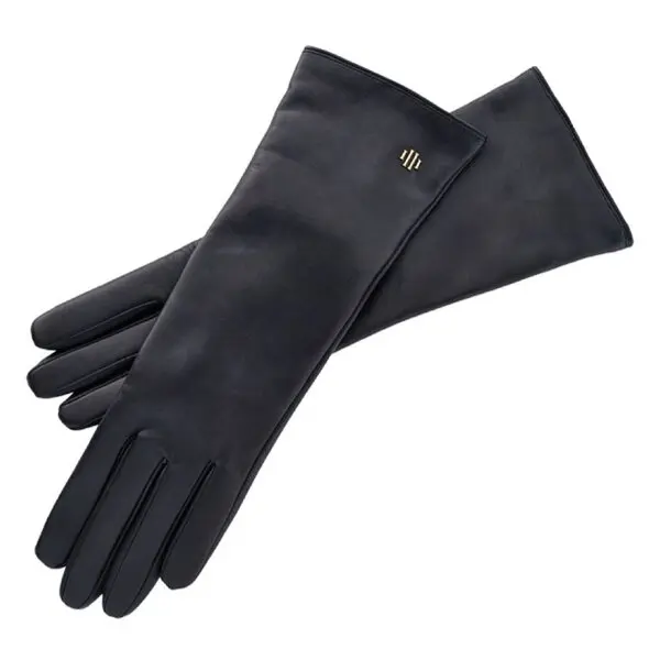 1861 GLOVE MANUFACTORY Hamerli Anne Leather Gloves - Black