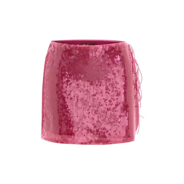 PCFG Tie Detail Mini Skirt - Pink