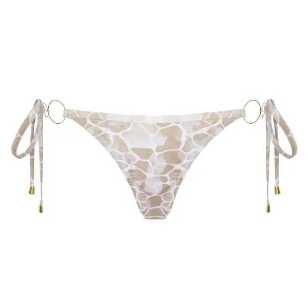 SOPHIA ALEXIA Neutrals Sand Pebbles Tahiti Bikini Bottom - Yellow