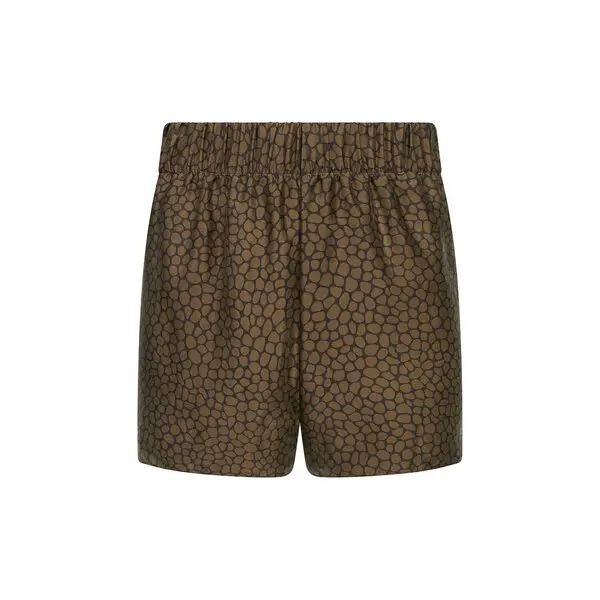 LILY ROU Silk Marina Relaxed Shorts - Black