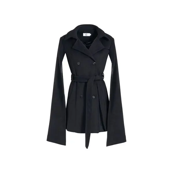THE GT ATELIER Dramatic-sleeve Wrap Coat - Blue