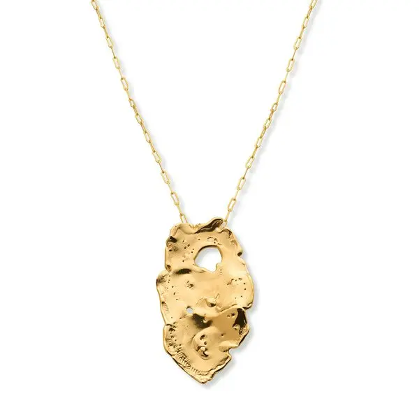 EVA REMENYI Talisman Full Moon Necklace - Gold