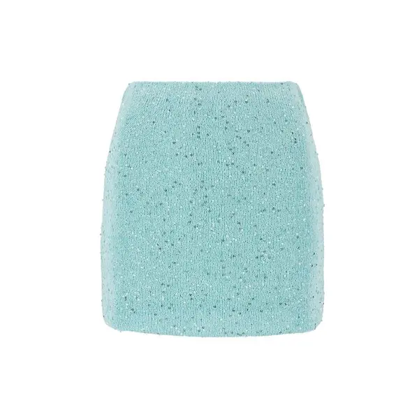 SHOONI Natalia Mini Skirt - Blue