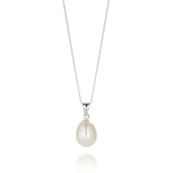 NELLOU JEWELLERY Ellen Pearl Drop Necklace - White