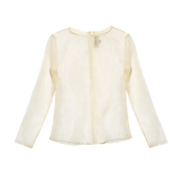 PALOMA LIRA Organsa Nude Blouse - Brown
