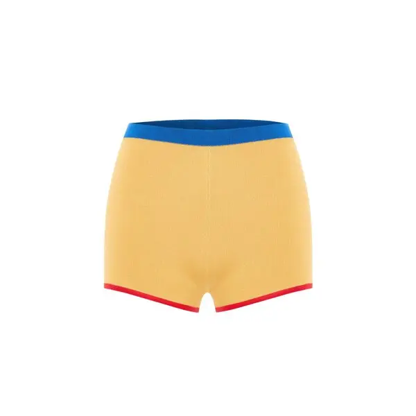 MAISON SEL Ther Knit Shorts - Yellow