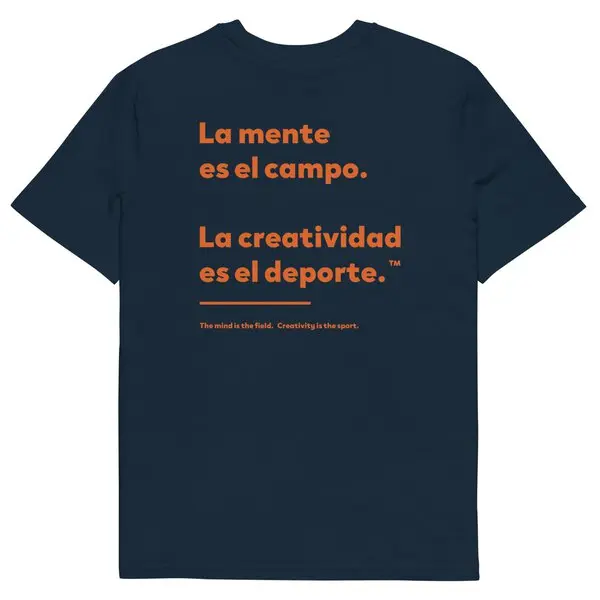 ANCHOR & CREW Navy Creativity Is The Sport Creative Standard Organic Cotton T-shirt - Blue
