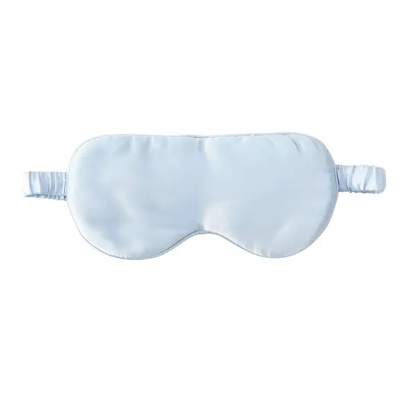 SOFT STROKES SILK Pure Mulberry Aviator Style Silk Eye Mask Set Of Two In Macaron - Blue