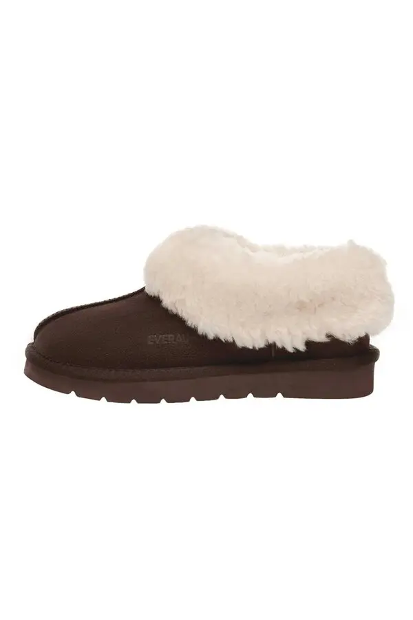 EVERAU AUSTRALIA Ibis Slippers In Chocolate - Brown