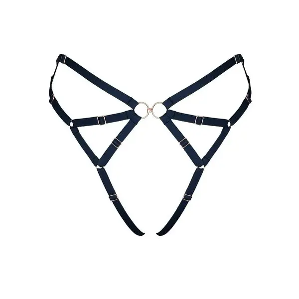 MONIQUE MORIN LINGERIE Frisson Harness Panty - Black