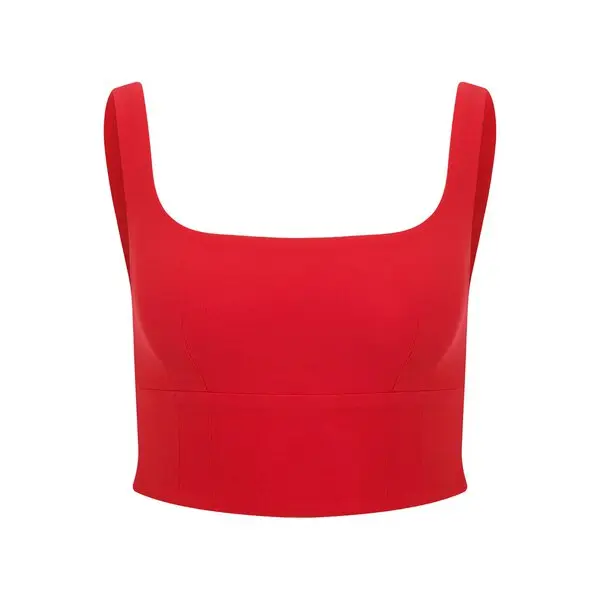 MAAN ISTANBUL Strap Side Zipper Bustier Coraline - Red