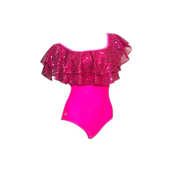 JULIA CLANCEY Rara Raspberry Sequin Swim Body