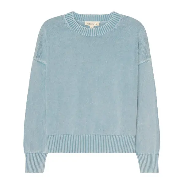 ELLSWORTH + IVEY Emery Crewneck Sweater Denim - Blue