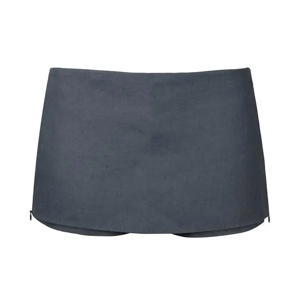 ANEMOIA Lucia Linen Mini Skirt - Grey