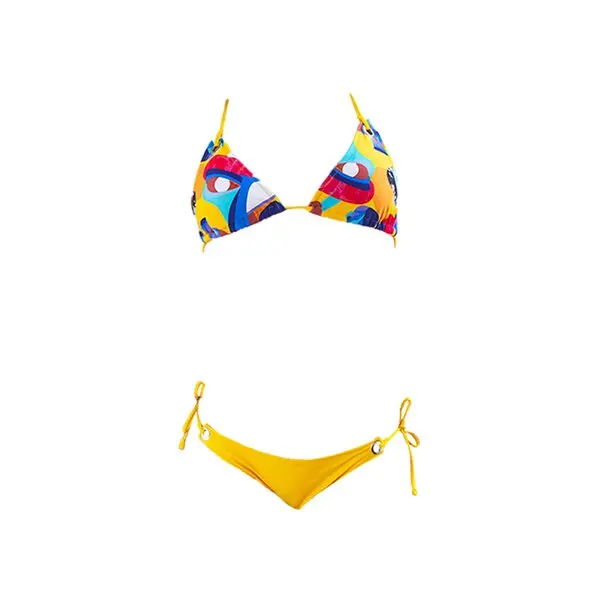 AULALA PARIS Aulala X Risbo Artistic Bikini Set Supernatural - Yellow