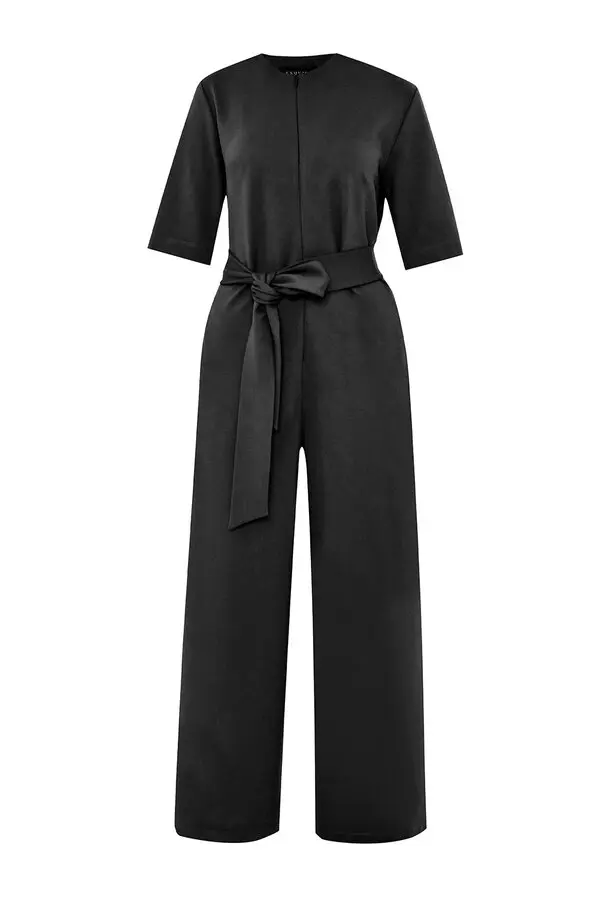 EXQUISE Cynthia Jumpsuit - Black