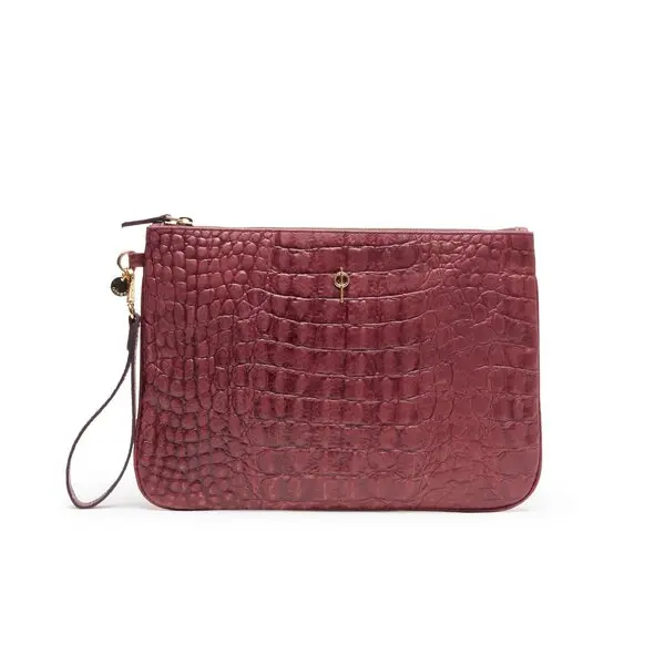 OTRERA Croco Clutch Cherry - Red