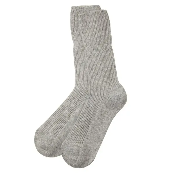 COVE Cashmere Bed Socks - Grey
