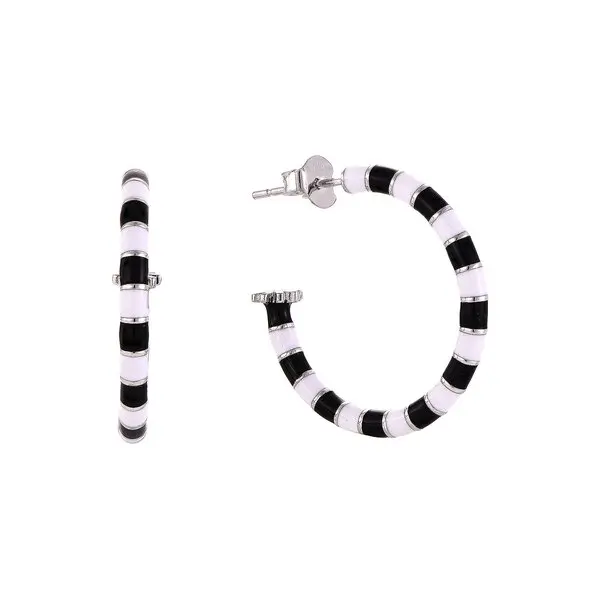 PINNOLE Black / White Black & White Earrings - Black/white