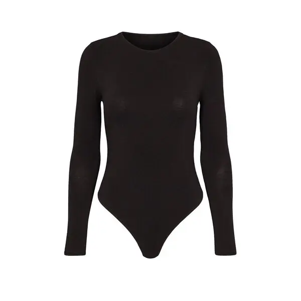OW Erla Basic Long Sleeve Bodysuit - Black