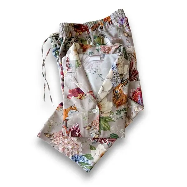 DECOFLUX HOME Pyjamas Magic Garden Cliff - Grey
