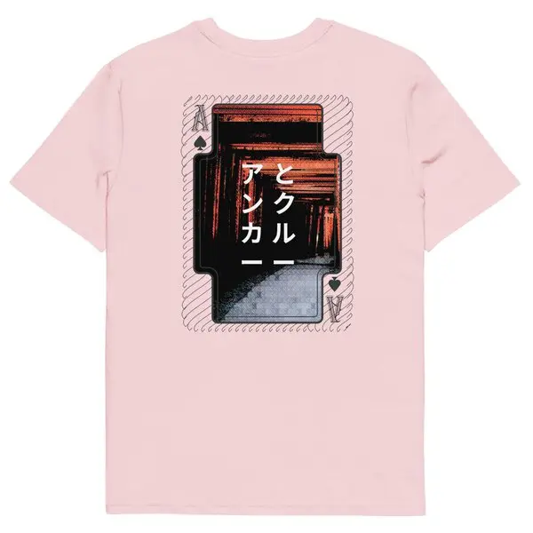 ANCHOR & CREW Cotton Four Japan Gurafiku Organic Cotton T-shirt - Pink